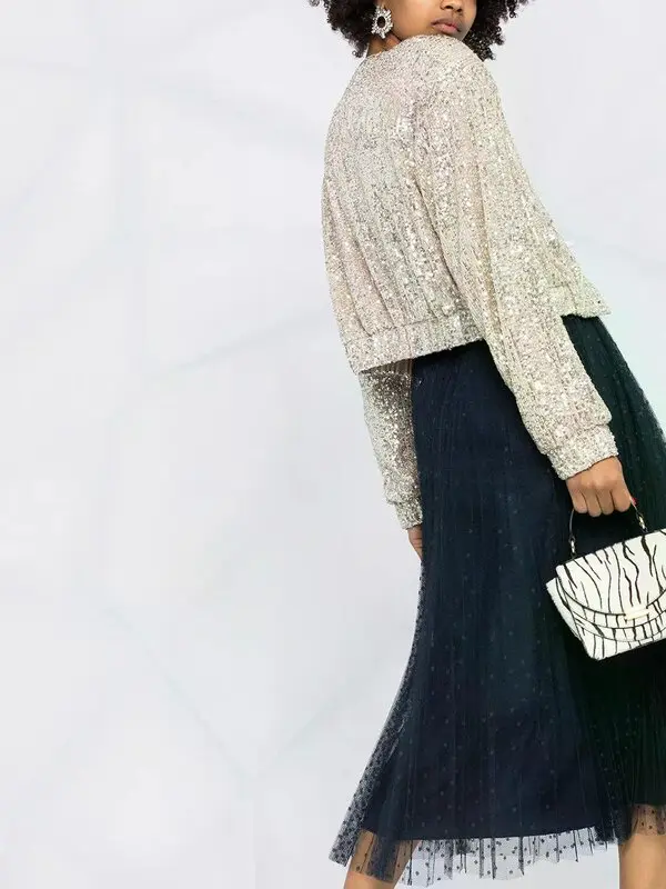 Red Valentino High-rise Flared Midi Skirt