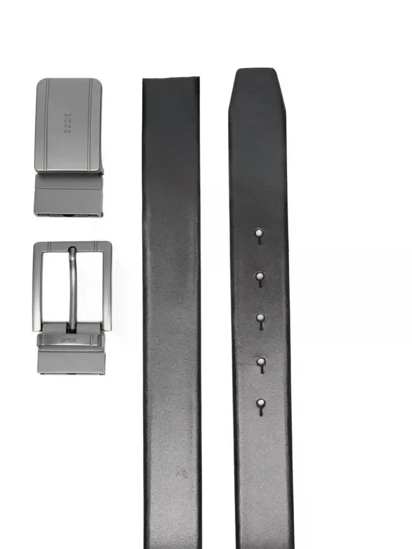 BOSS Logo Leather Belt