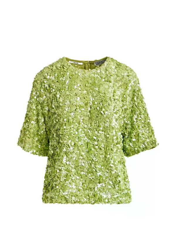 Essentiel Antwerp Sequin Embellished Blouse - Green
