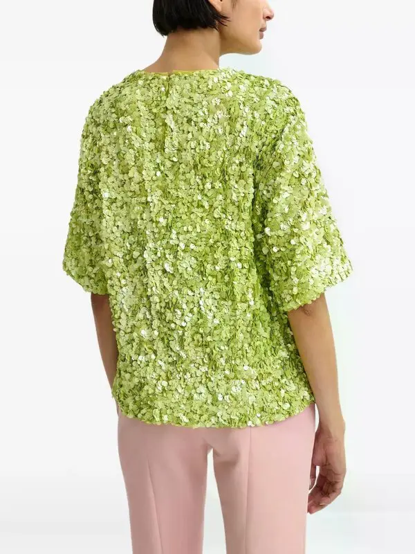 Essentiel Antwerp Sequin Embellished Blouse - Green