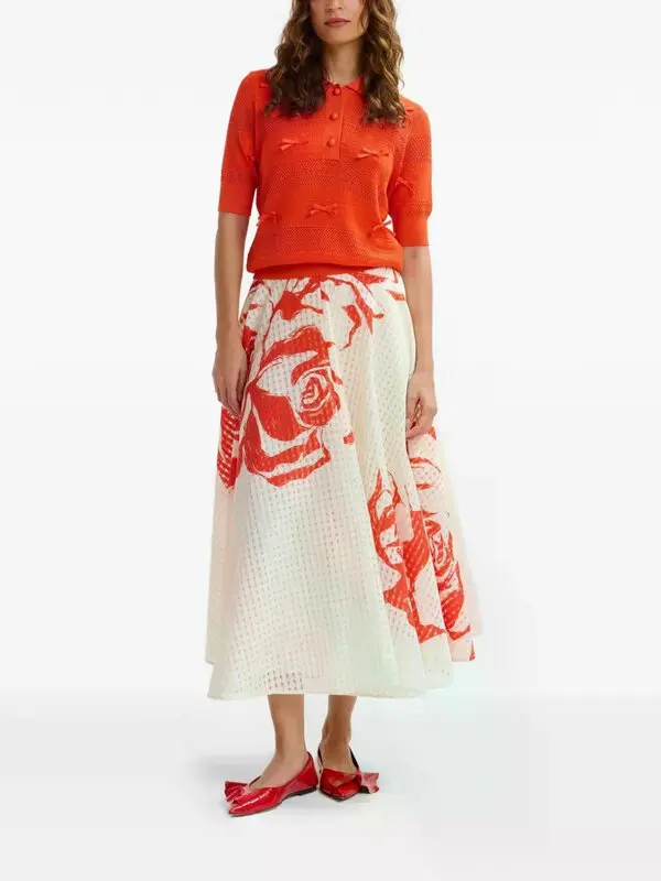 Essentiel Antwerp Floral Print A-line Skirt