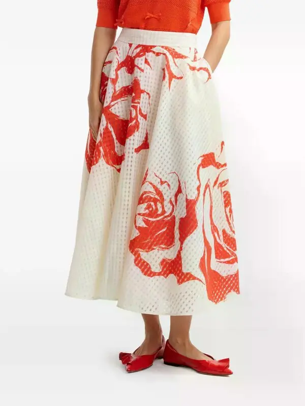 Essentiel Antwerp Floral Print A-line Skirt