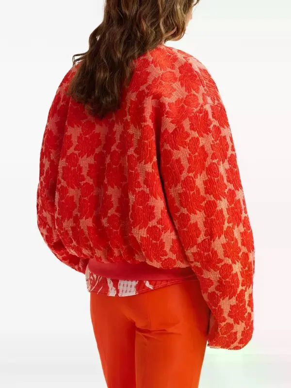 Essentiel Antwerp Floral Print Bomber Jacket