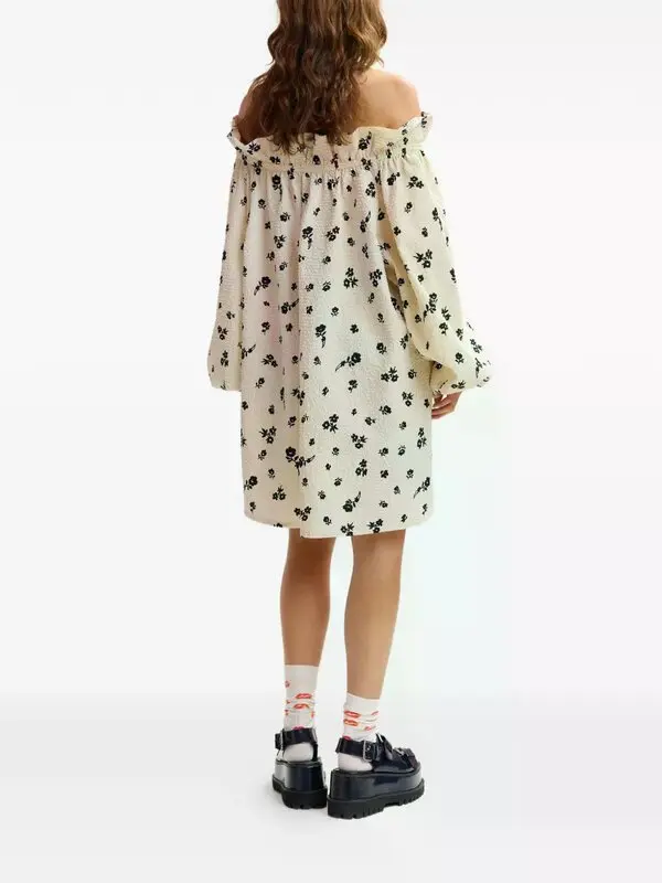 Essentiel Antwerp Floral-print Ruffled Mini Dress