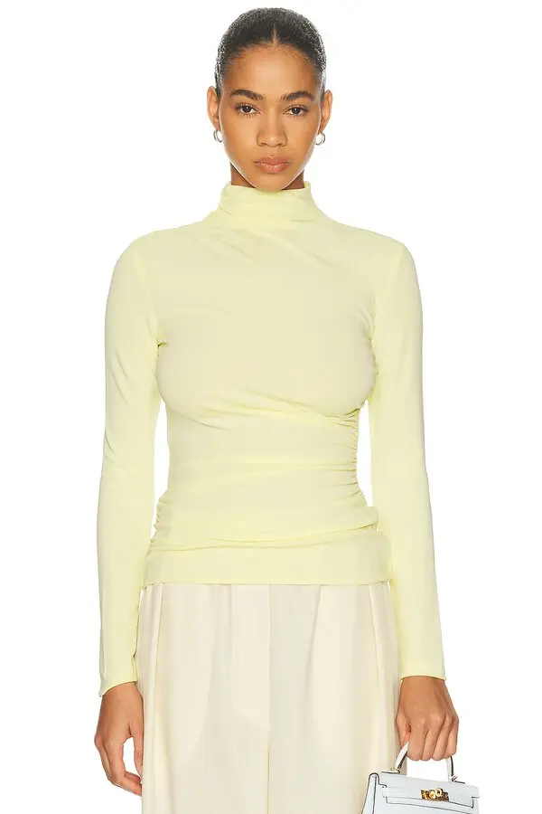 SEROYA Vivienne Top In Lemon - Pastel Yellow