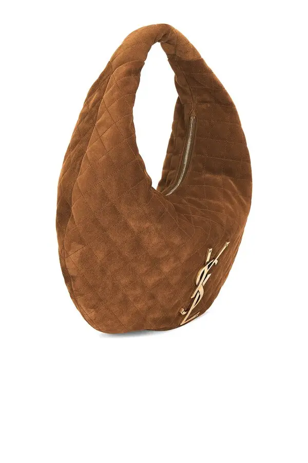 Saint Laurent Icare Hobo Bag - Cognac