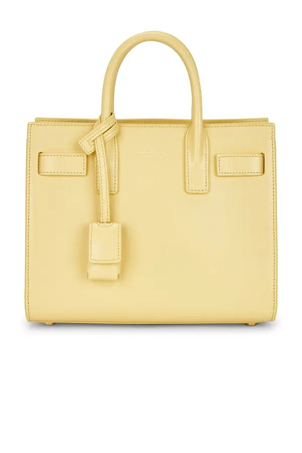 Saint Laurent Nano Sac De Jour Tote Bag - Soft Lemon