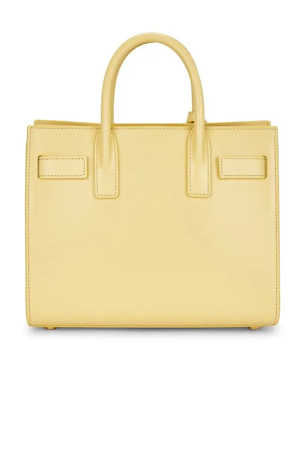 Saint Laurent Nano Sac De Jour Tote Bag - Soft Lemon