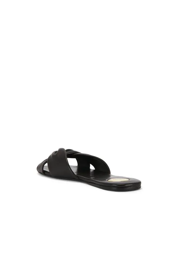 Saint Laurent Franciane Slide - Harris Eagle Brown