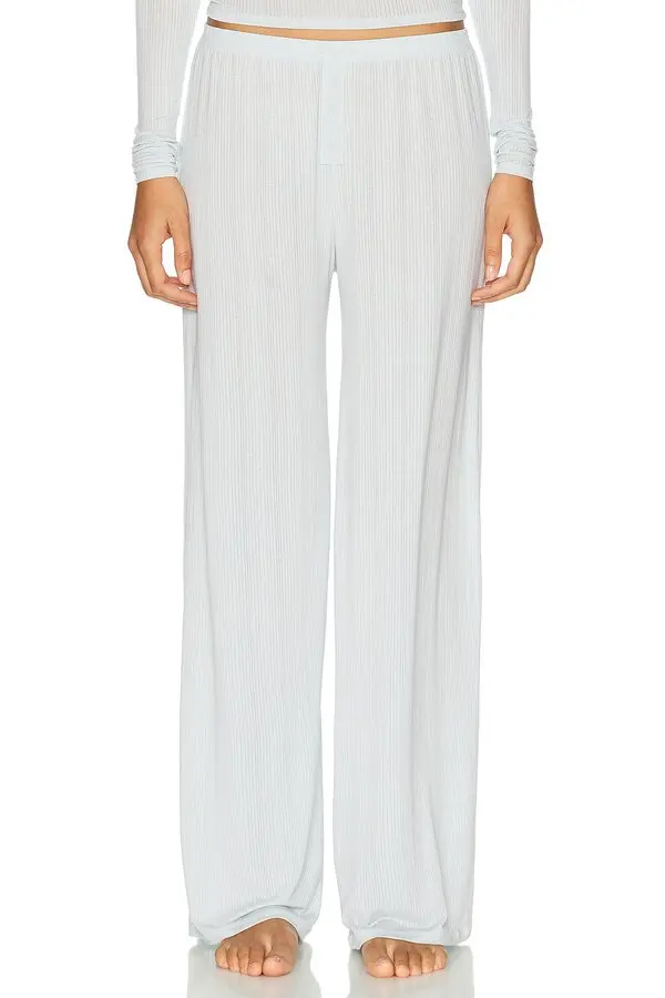NEGATIVE UNDERWEAR Whipped Track Pant In Baby Blue - Mist