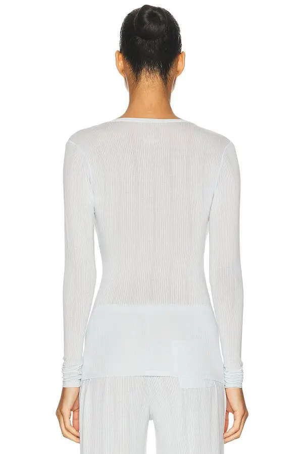 NEGATIVE UNDERWEAR Whipped Henley - Mist