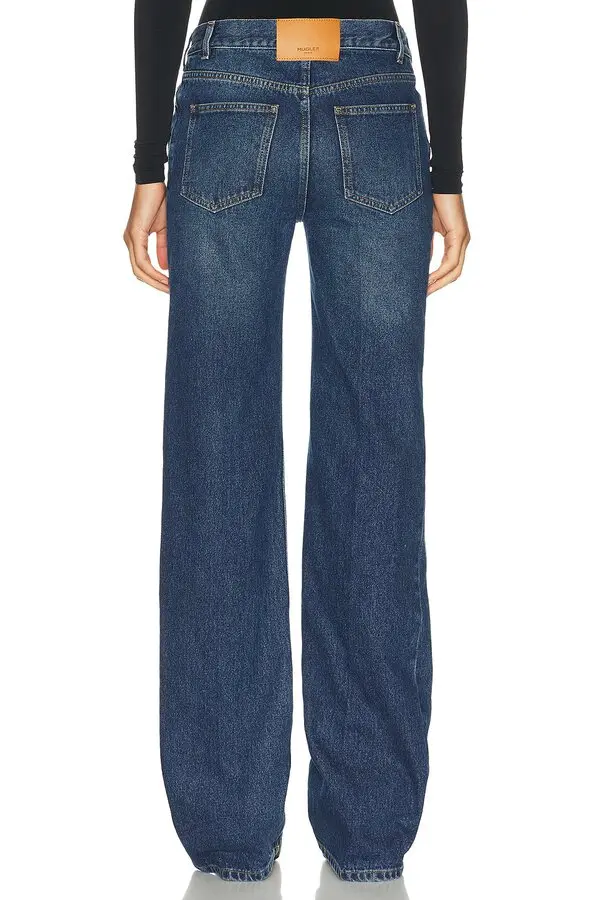MUGLER Mid-rise Wide-leg Jeans