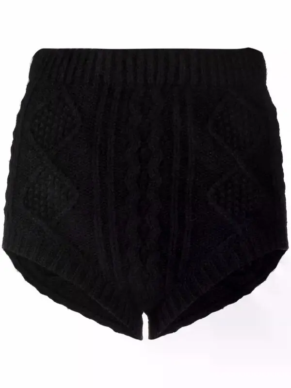 Red Valentino Cable-knit Shorts