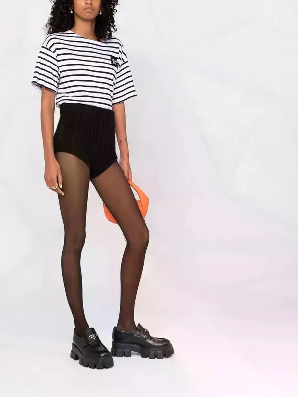 Red Valentino Cable-knit Shorts