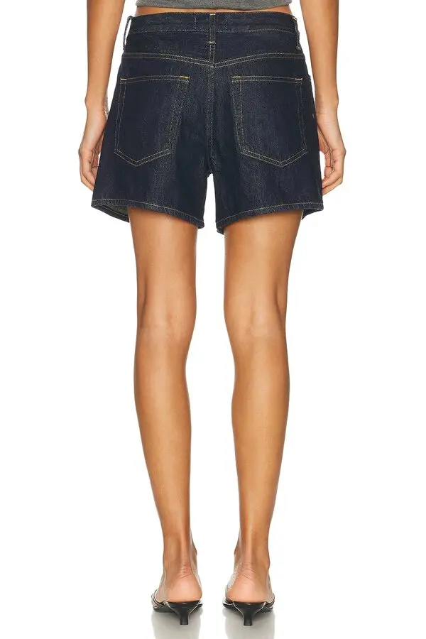 AGOLDE Leith Oversized Denim Shorts - Rinse