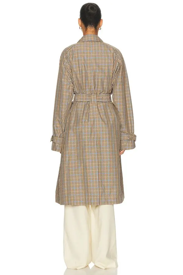 FRAME The Plaid Mac Coat - Mocha Check
