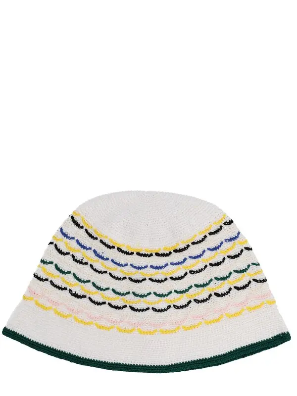 Casablanca Knit Hat With Logo - Multicolour