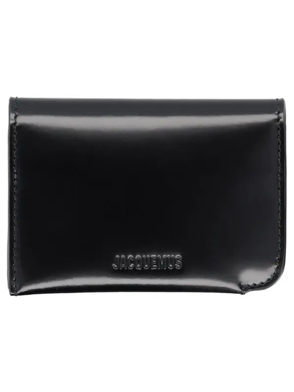 Jacquemus Curved" Wallet - Black