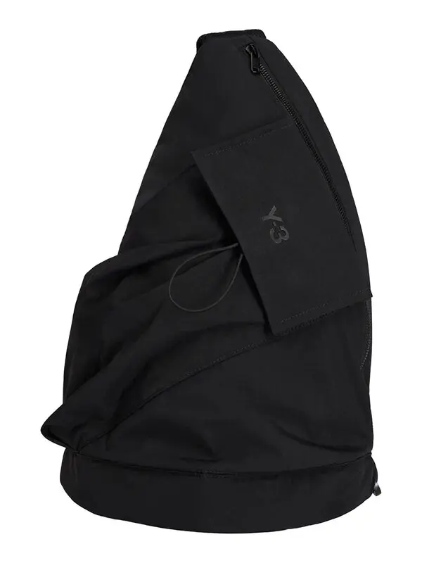 Y3 Shoulder Bag With Logo - Black