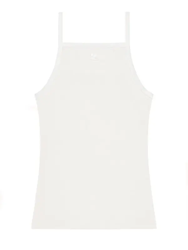 COURREGES Contrasting Tank Top