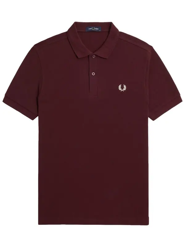 Fred Perry Polo With Logo - Bordeaux