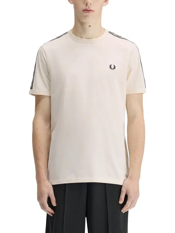 Fred Perry T-shirt With Logo - Ivory