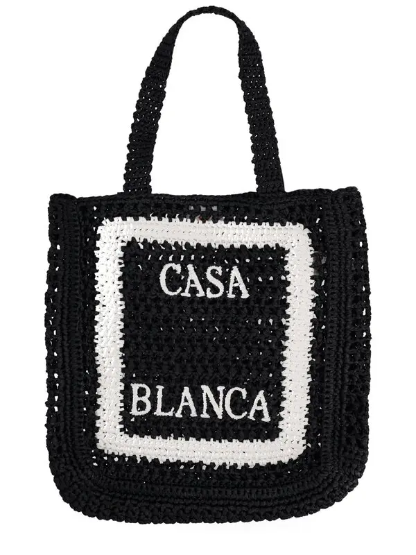 Casablanca Logo Tote Bag - Black