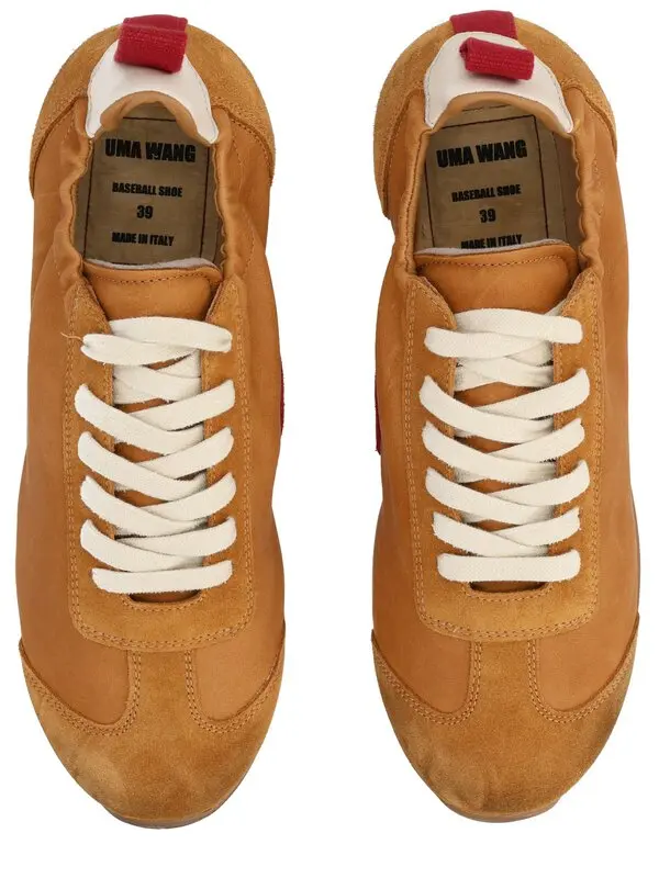 UMA WANG Low Top Leather Sneakers - Beige