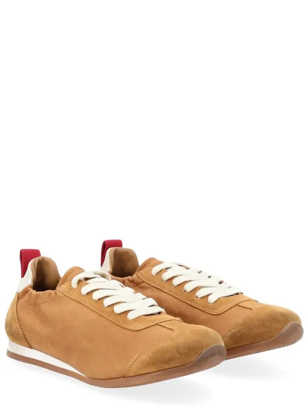 UMA WANG Low Top Leather Sneakers - Brown