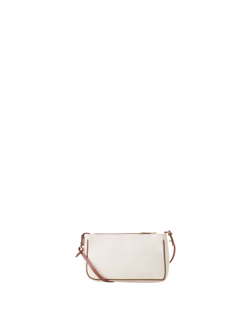 LANVIN Compagnon Small Zipped Shoulder Bag - Brown