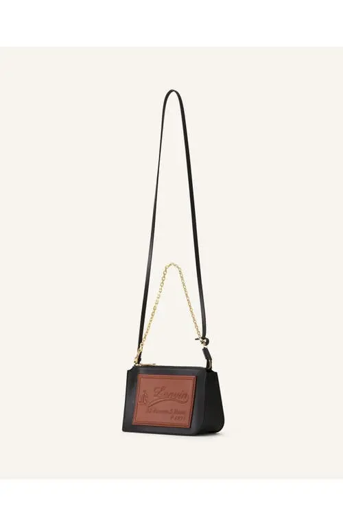 LANVIN Small Zipped Bag - Black/cognac