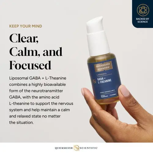 QUICKSILVER SCIENTIFIC Liposomal Gaba And L Theanine Supplement