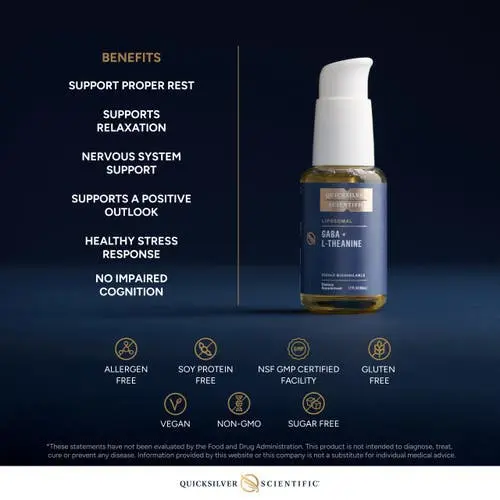 QUICKSILVER SCIENTIFIC Liposomal Gaba And L Theanine Supplement