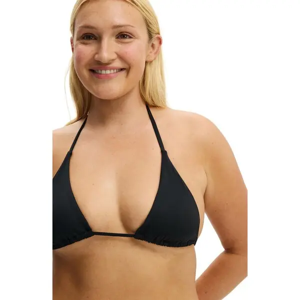 Cotton:on Triangle Bikini Top - Black