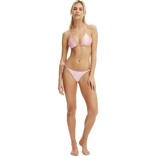 BODY String Triangle Bikini Top - Cherry Dream Gloss