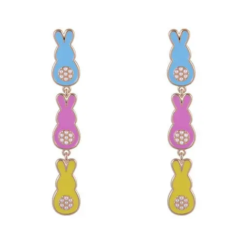 HALLMARK Linear Easter Bunny Dangle Earrings
