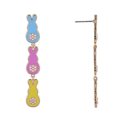 HALLMARK Linear Easter Bunny Dangle Earrings