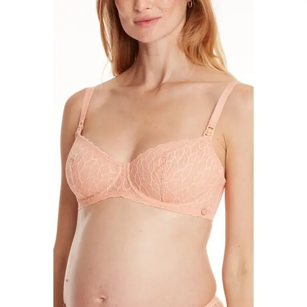 CACHE COEUR Bliss Pregnancy And Nursing Bra - Peach