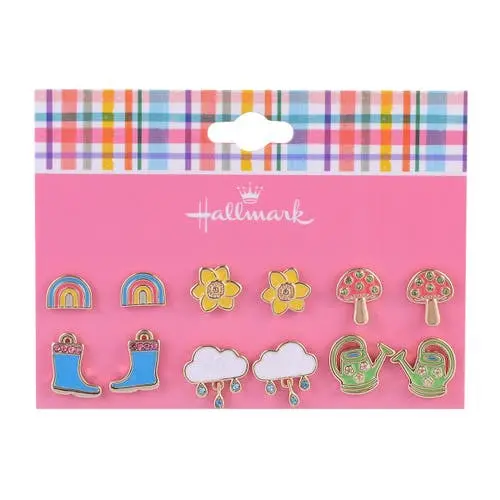 HALLMARK 6 Pack Easter Spring Stud Earring Set