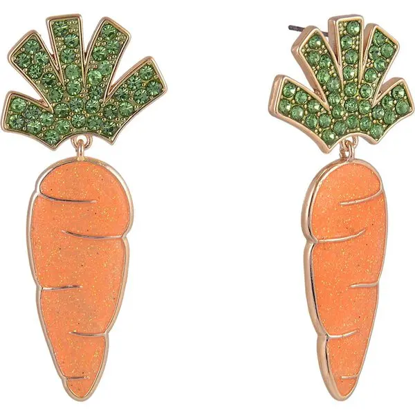 HALLMARK Carrot Drop Earrings - Orange