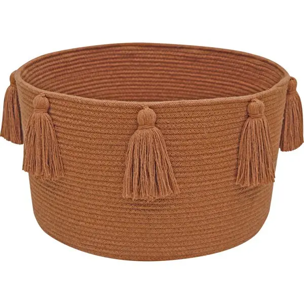 LORENA CANALS Basket New Tassels - Chesnut