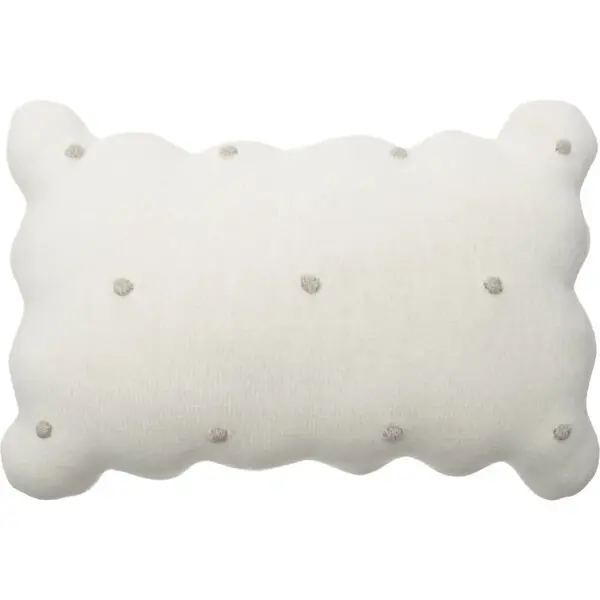 LORENA CANALS Knitted Cushion Biscuit - Ivory/ Dune White