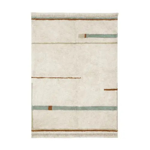 LORENA CANALS Washable Rug Lanes - Natural And Blue