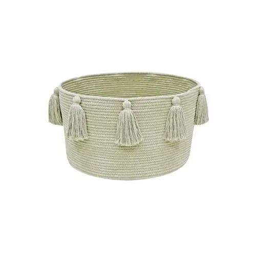LORENA CANALS Basket New Tassels - Olive