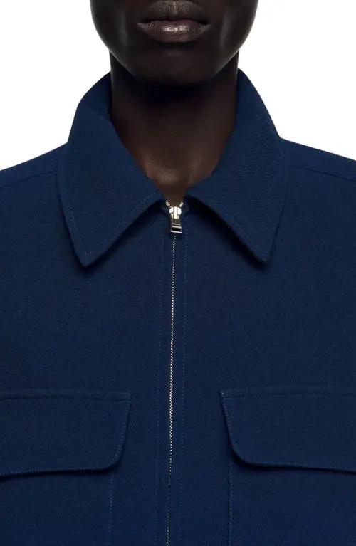 Sandro Textured Zip-up Jacket