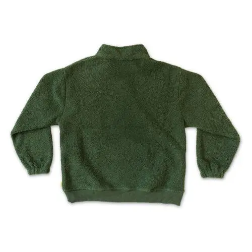 GOUMIKIDS Faux Shearling Organic Zip Pullover