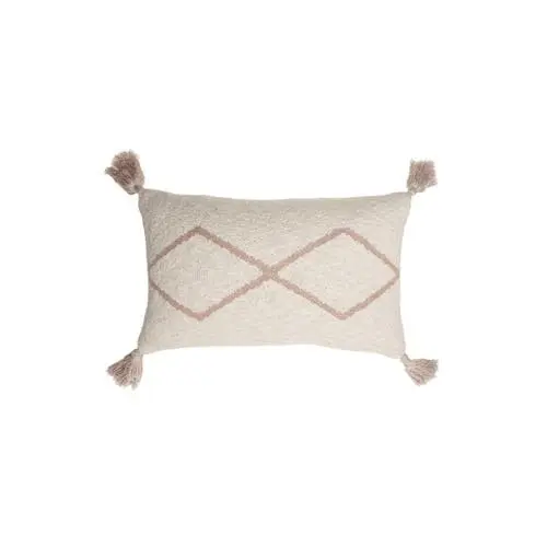 LORENA CANALS Knitted Cushion Little Oasis - Natural/ Pale Pink