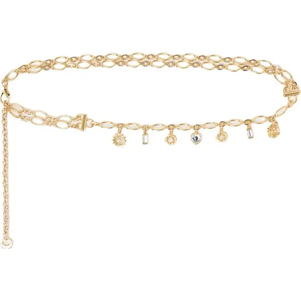 Maje Chain Belt With Charms - Gold