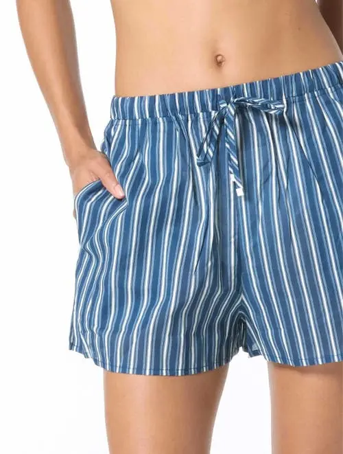 Michael Kors Marina Stripe Cover-up Shorts
