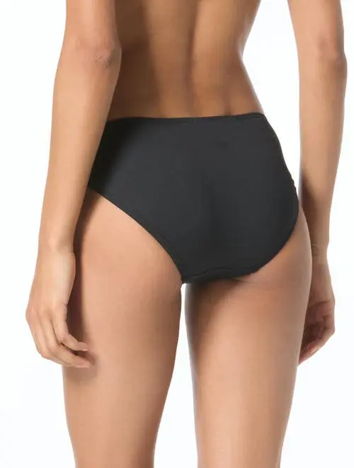 Michael Kors Bubble Logo Ring Bikini Bottom - Black